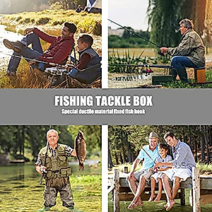 BESPORTBLE 1 Pc Tackle Box Fishing Tackle Organizer Utility Storage Container Fishing Lure Container Fishing Tackle Container Transparent Fish Tackle Storage Fishing Lure Hook Storage Supply