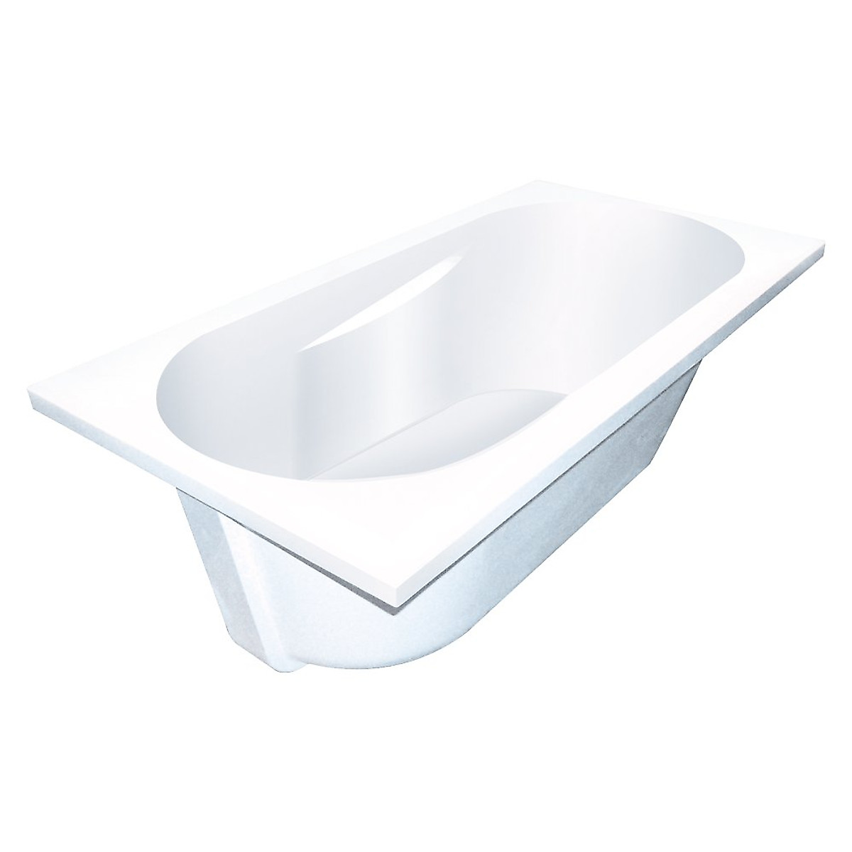 Transolid SBR6032-01 Brookfield Freestanding/Drop-in/Undermount Bathtub, 60 x 32 x 19-Inch, White