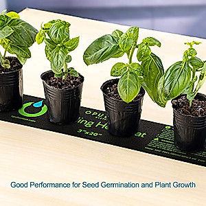 OPULENT SYSTEMS 3"x20" Durable Waterproof Seedling Warming Heat Mat Seed Starting Plant Hydroponic Heating Pad for Indoor Seedling and Germination