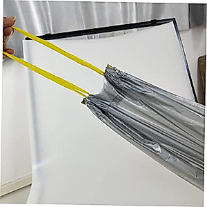 VALICLUD 3 Bags/90pcs Black Garbage Bags Waste Paper Basket Dumpster Bag Rubbish Bags Plastic Garbage Bags Waste Basket Trash Bags Wastebasket Point Break Trash Bags Recyclable Silver