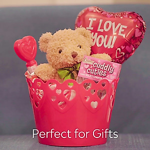 Fluffuns Teddy Bear Plush 9" (3 Pack) Cute Teddy Bears Stuffed Animals in 3 Colors - Stuffed Bears (Dark Brown, Golden, White)