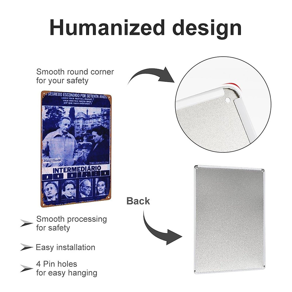 The Changeling Professional Tin Poster- Ideal Wall Decor for Bars, Cafes, Offices, Restaurants, Homes, Gardens, Shops, Clubs - 12 X 8 Inches