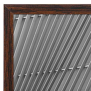 Americanflat 4x6 Picture Frame in Walnut - Thin Border Photo Frame with Shatter Resistant Glass - Horizontal and Vertical Formats for Wall and Tabletop