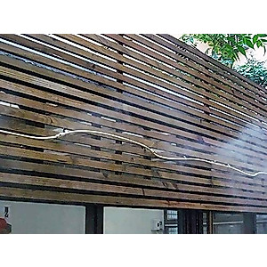 Wasser Vela Outdoor Cool Misting System, 30 Feet Starter Kit, Metal Nozzle, for Patio, Backyard, Gazebos, Swimming Pool