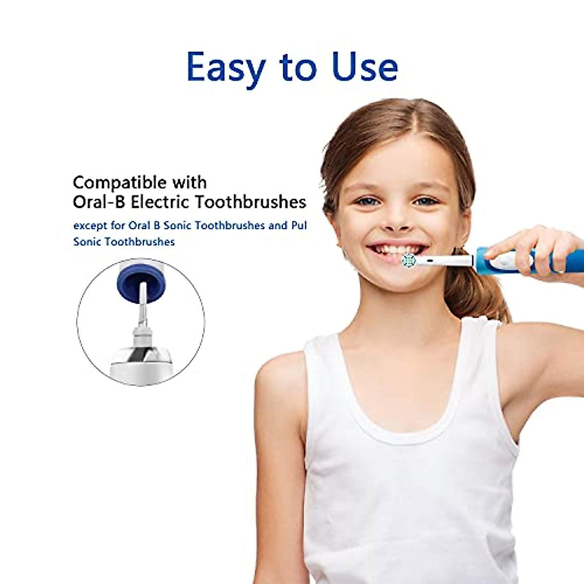 Replacement Toothbrush Head for Oral-B Braun, 12 Pack Tooth Brush Heads Covers Sets, Soft Sensitive Precision Spin Heads for Oral-B 7000/Pro 1000/9600/ 5000/3000/8000