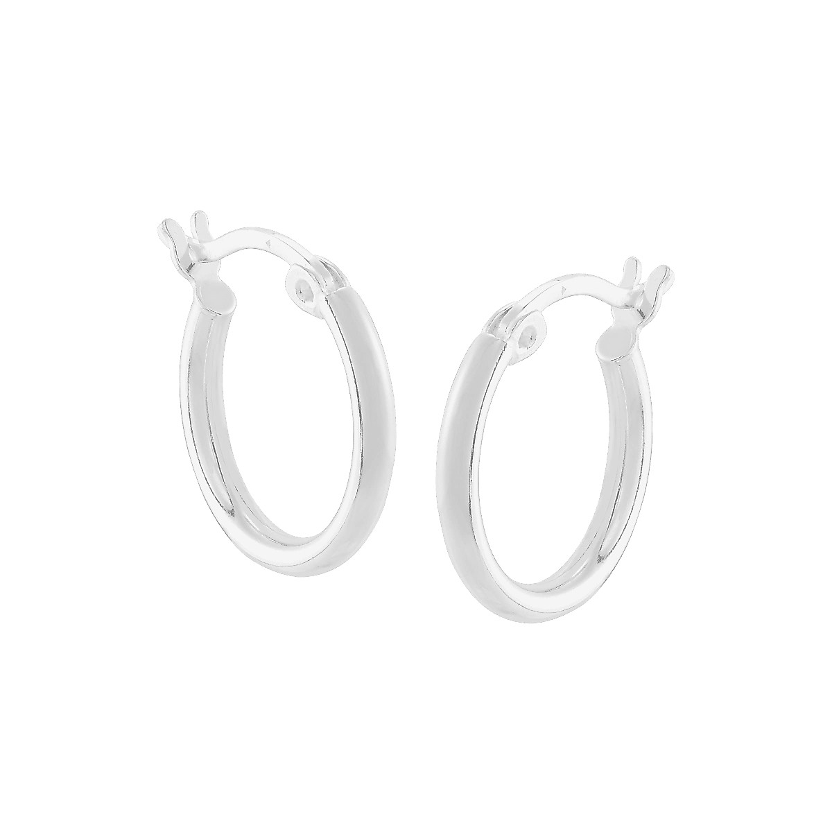 Silpada 'Time To Shine' Small Hoop Earrings in Sterling Silver