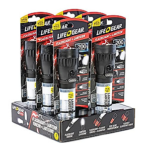 Life+Gear 7.8" 200-Lumen Floating Flashlight and Lantern, Red (41-3744)