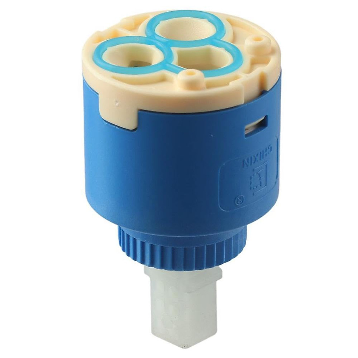 iuniq Ceramic Faucet Cartridge Replacement,Diameter 35mm Universal Blue Cartridge Water Mixer Tap Inner Control Kitchen And Bathroom Waterfall Faucet Valve Single Handle Basin Shower Faucet Parts