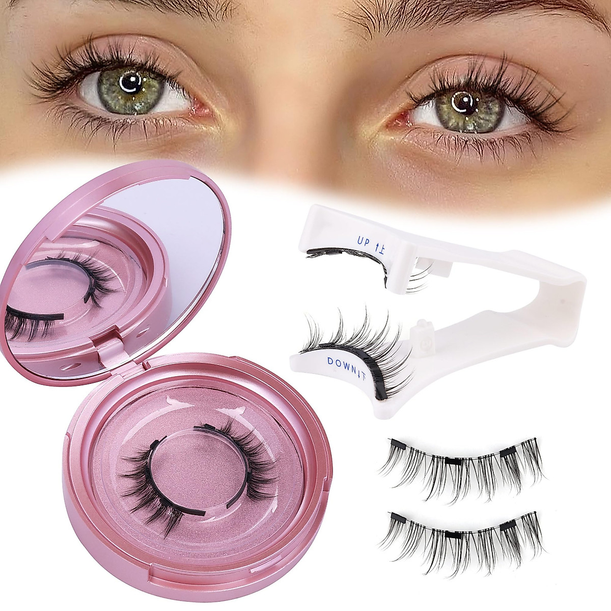 Newcally Faux Mink Lashes Pack 20 Pairs Wholesale False Eyelashes Dramatic Long Fluffy Wispy Fake Eye Lashes Bulk