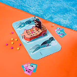 Fire in The Hole! The Pirate Adventure Board Game for the Whole Family. Sustainable Tabletop Strategy Game for Kids, Adults, Halloween, Christmas, Thanksgiving, Birthdays, Game Night Gift, 2 4 Players