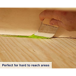 Zibra Palm Pro Cut in Angled Paint Paint Brush, Short Handle for Furniture and Next to Trim, 2-inch