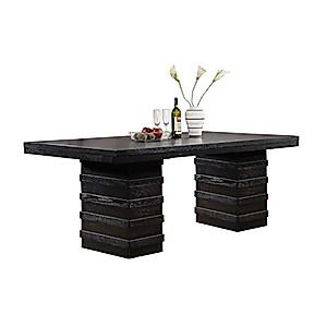 Kings Brand Furniture Bierce Table, Black
