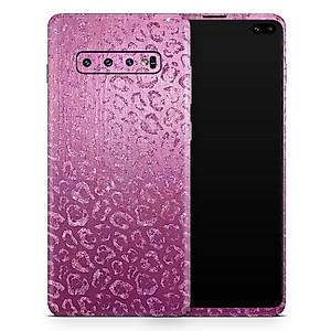 DesignSkinz Glamorous Pink Cheetah Print Protective Vinyl Decal Wrap Skin Cover Compatible with The Samsung Galaxy S20 (Screen Trim & Back Glass Skin)