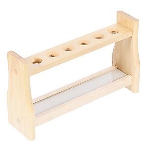 uxcell Wooden Test Tube Holder Rack 6 Wells for 10ml Centrifuge Tubes