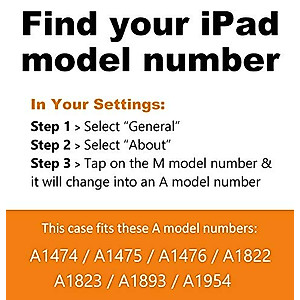 ZUGU CASE 9.7 iPad 2018/2017 5th / 6th Gen & iPad Air 1 Prodigy X Case, Very Protective But Thin, Convenient Magnetic Stand, Sleep/Wake Cover, A1893, A1954, A1823, A1822, A1474, A1475, A1476