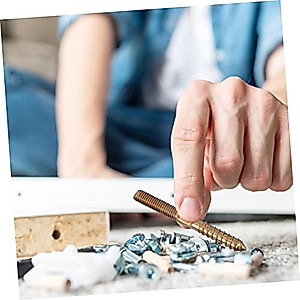 VILLCASE 60pcs Pet Self-Tapping Headed Sturdy Hanger Double Joint Tapping for Household Legs Self- Accessories Fastener Outdoor Connection Wood Furniture M and Screws Bolts Screw