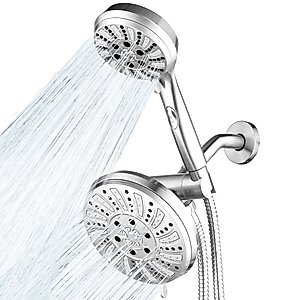 AMAZING FORCE 8.6 Inch Handheld Shower HeadShower High Pressure Handheld Shower With 6 Way Rainfall Combo Shower Sprayer
