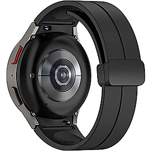 kitway Band Compatible for Samsung Galaxy Watch 5 Pro Band 45mm / Galaxy Watch 5/6 Bands 40mm 44mm Band, Galaxy Watch 6 Classic 43mm 47mm, No Gap Silicone Sport Strap