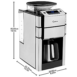 Capresso 488.05 Team Pro Plus Thermal Carafe Coffee Maker, One Size, Silver, 10 Cup