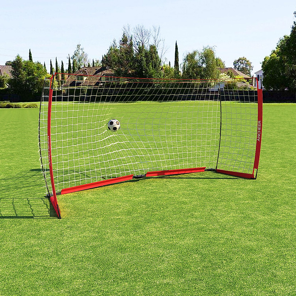 Portable Soccer Goal Net for Teens/Adults - Quick Set-Up Soccer Net for Backyard（12 x 6 ft）