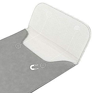 Allinside 13" Laptop Sleeve Compatible with MacBook Air 13 2018-2022 (M2 A2681 M1 A2337)/ MacBook Pro 13 2016-2022 (M2 A2686 M1 A2338 A2251 A2289 A2159), PU Leather Laptop Case, Gray