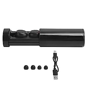 Kafuty-1 Wireless Earphones, Bluetooth Earbuds, in-Ear Wireless Headset, 2.4G Ergonomic Ear Buds, for Running, Jogging or Exercising. Black(Black)