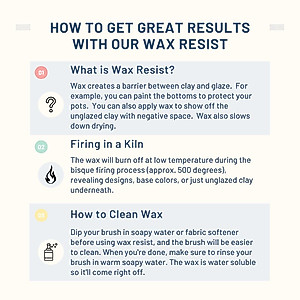 Penguin Pottery - Premium Ceramic Wax Resist for Pottery Glaze, Ceramic Slip Clay, and Ceramic Glazes - Alternative to Latex Resist for Pottery - Ceramic Sealant for Pottery - 1 Pint | 473 ml