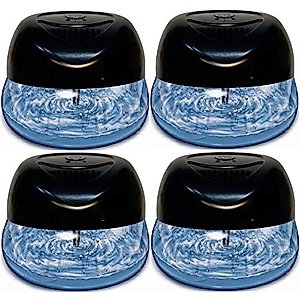 Bluonics Fresh Aire 4-Pack Water Air Washer, Air Revitalizer & Freshener with a bottle of of Lavender Fragrance with Night Light 7 LED Changing Colors & White Noise