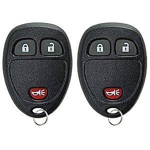 KeylessOption Keyless Entry Remote Control Car Key Fob Replacement for 15777636 (Pack of 2)