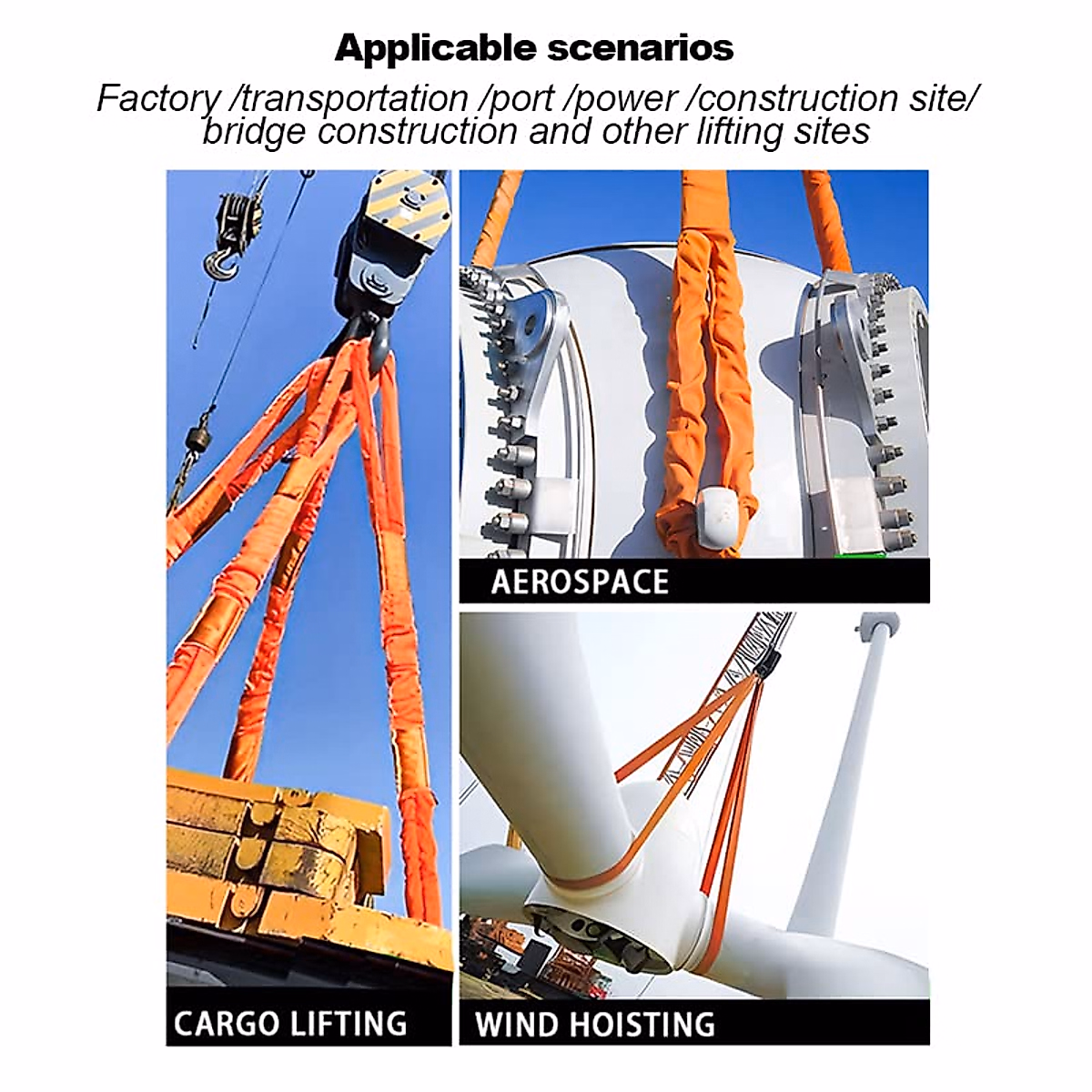 Indusafe 6FT Endless Round Slings, 2” Spanset Round Slings, Polyester Endless Loop Lifting Straps, 5300lbs Vertical Capacity, Heavy Duty Rigging Strap for Lifting and Towing (Green)