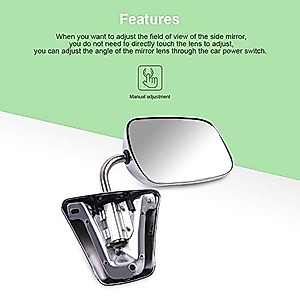 SCITOO Towing Mirrors Fit for Chevy/for GMC Truck Driver Side and Passenger Side Set Plastic Manual Folding Mirrors (Pair)