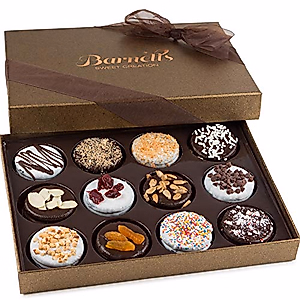 Barnetts Easter Chocolate Gift Baskets, 12 Cookie Chocolates Box, Covered Cookies Mens Holiday Gifts, Gourmet Prime Candy Basket Delivery, Spring Food Ideas For Adults Mom Dad Men Women Boys Girls