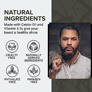 VOLT Lock Beard and Mustache Color Sealer for Instant Beard Dye and Shine with Castor Oil and Vitamin E - 1oz