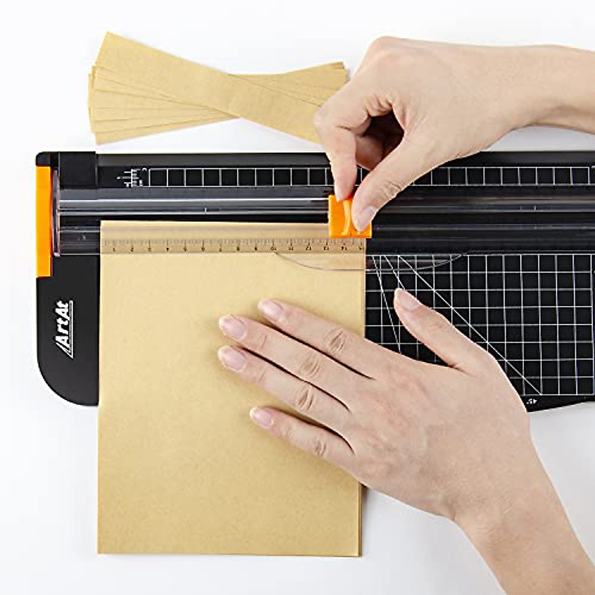 ArtAt Paper Cutter Replacement Blades: A4 Paper Trimmer Replacement Blade Refill with Automatic Security Safeguard (4 Pack)