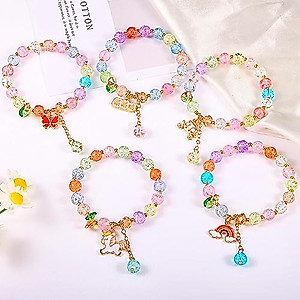 720pcs Glass Beads for Jewelry Making, 24 Color 8mm Crystal Crackle Glass Beads for Bracelets Making Gemstone Loose Spacer Beads for DIY Craft Friendship Necklace Earring Jewelry Making (8mm Crackle)