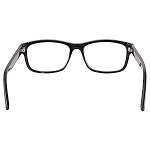 Gucci Web Men's GG0640OA 001 Black Full Rim Rectangular Eyeglasses 55mm