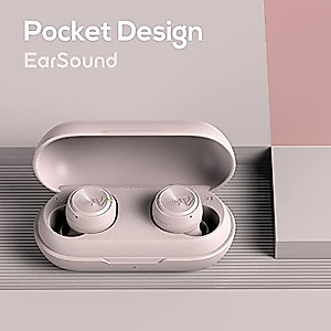 PALOVUE Wireless Earbuds, in-Ear Earphones with Bluetooth 5.3, Built-in Mic, 35H Playtime Deep Bass Stereo, with Lightweight Compact Charging Case for Sport/Work Compatible iPhone Android
