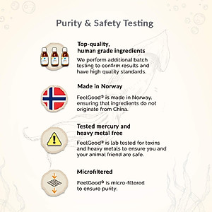 Dr. Dobias - Feelgood Omega Oil for Dogs, Calamari Oils, Non-Fish Liquid Omega 3 Fatty Acids for Dogs, for Coat, Joint & Immune Health, 6.7 fl Oz