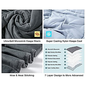 PACIFICTEX All Season Blanket, Cooling Blanket, 48x72 Inch, 12 LBS