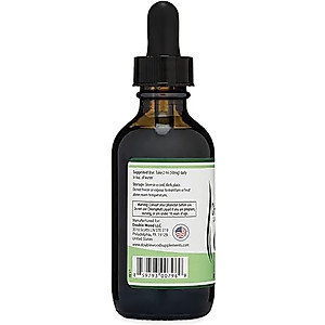 Chlorophyll Liquid Drops - Peppermint Flavored, Vegan Safe (Rich, Full Texture and Taste, Not Watered Down) for Skin Health, and Immune Function (Líquidas de Clorofila) by Double Wood