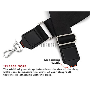 CRAFTMEMORE 2pcs Detachable Snap Hook Swivel Clasp w/Screw Bar VT493 Bag Strap Hardware Replacement (1 Inch, Brushed Brass)