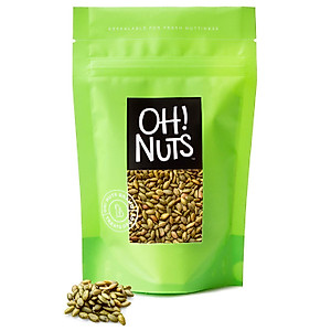 Oh! Nuts Roasted Unsalted Pumpkin Seeds -2lb | No Shell Pepitas Great for Healthy Snacking or Smoothie & Salad Toppings-32oz in Resealable Bulk Bag