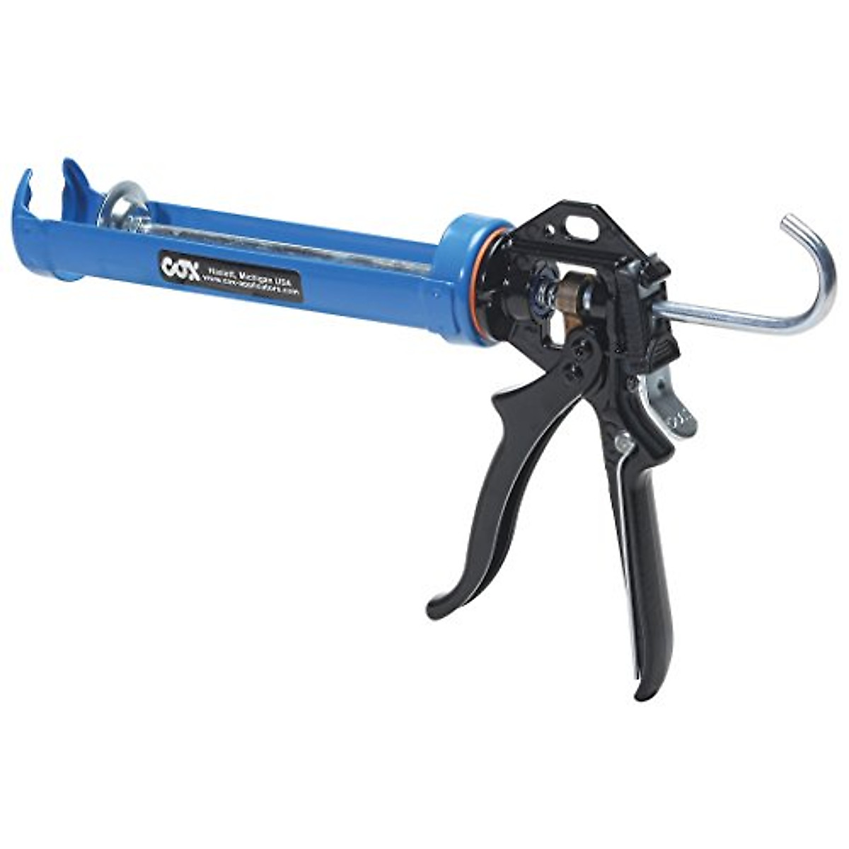 COX 41004 Chilton 10.3-Ounce Cartridge Rotating Cradle Manual Caulk Gun, Steel