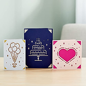Cricut Insert Cards R10, Create Depth-Filled Birthday Cards, Thank You Cards, Custom Greeting Cards at Home, Compatible with Cricut Joy/Maker/Explore Machines, Princess Sampler (42 ct)