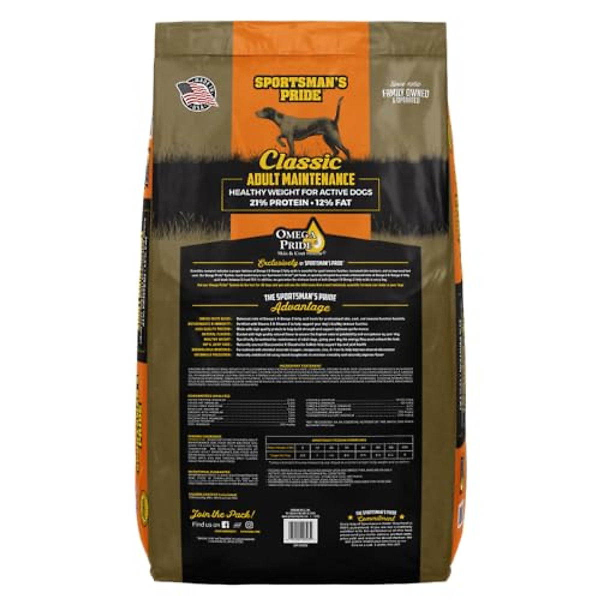 Sportsman's Pride Classic Adult Maintenance Natural Dry Dog Food, 40-lb Bag