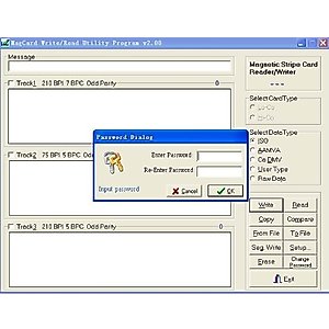 (MSR605 & 206 Magnetic Card Reader & Program Software for Windows 98/Me/XP/Vista/Windows7 & 3-track version can read/write all three tracks data, 300-4000 oe & Support USB Communication) MSR605 Magnet