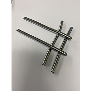 4pcs 99.99% High Purity Zinc Rod Zinc Metal Anode for School Scientific Experiment Research Diameter 1/4" Length 4" Made in USA RotoMetas