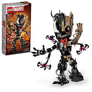 LEGO Marvel Venomized Groot 76249 Transformable Marvel Toy for Play and Display, Buildable Marvel Action Figure for Fans of the Guardians of the Galaxy Movie, Birthday Gift for 10 Year Old Kids