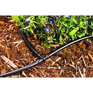 USA MADE - Irrigation Drip Line Emitter Tubing 100', 12" Emitter Spacing, 1/4" .52 GPH, color black (.170 ID x 240 OD)