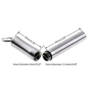 ShineIn Stainless Steel Pocket Toothpick Holder,Portable Waterproof Toothpick Dispenser with Key Ring for Purse Outdoor Travel Daily Life